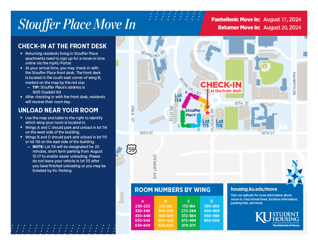 Move in Maps and Boarding Passes | Housing & Residence Life